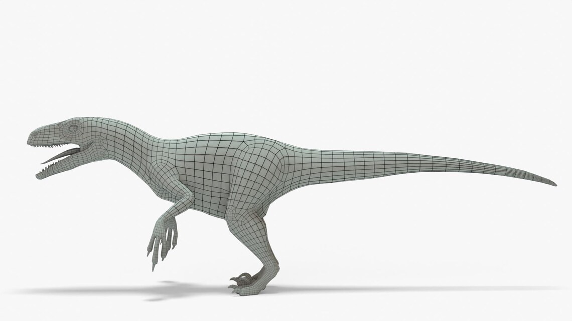 Utahraptor Rigged Basemesh 3D Model - Etsy