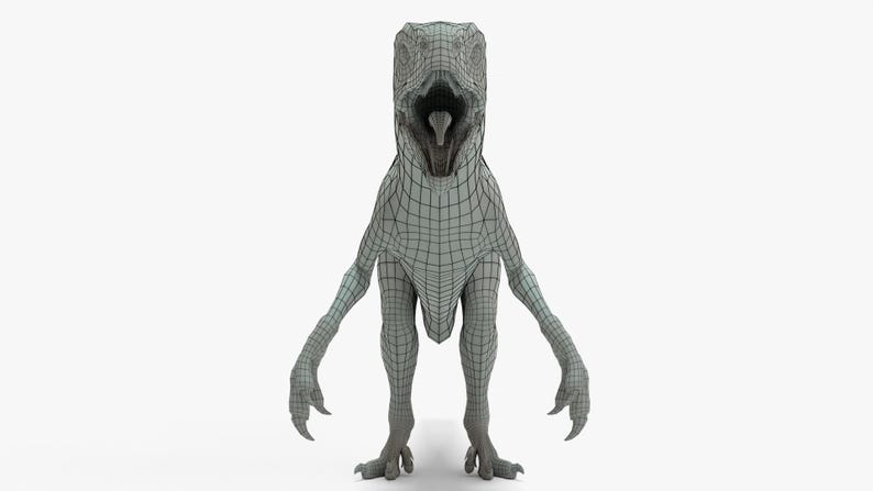 Utahraptor Rigged Basemesh 3D Model - Etsy