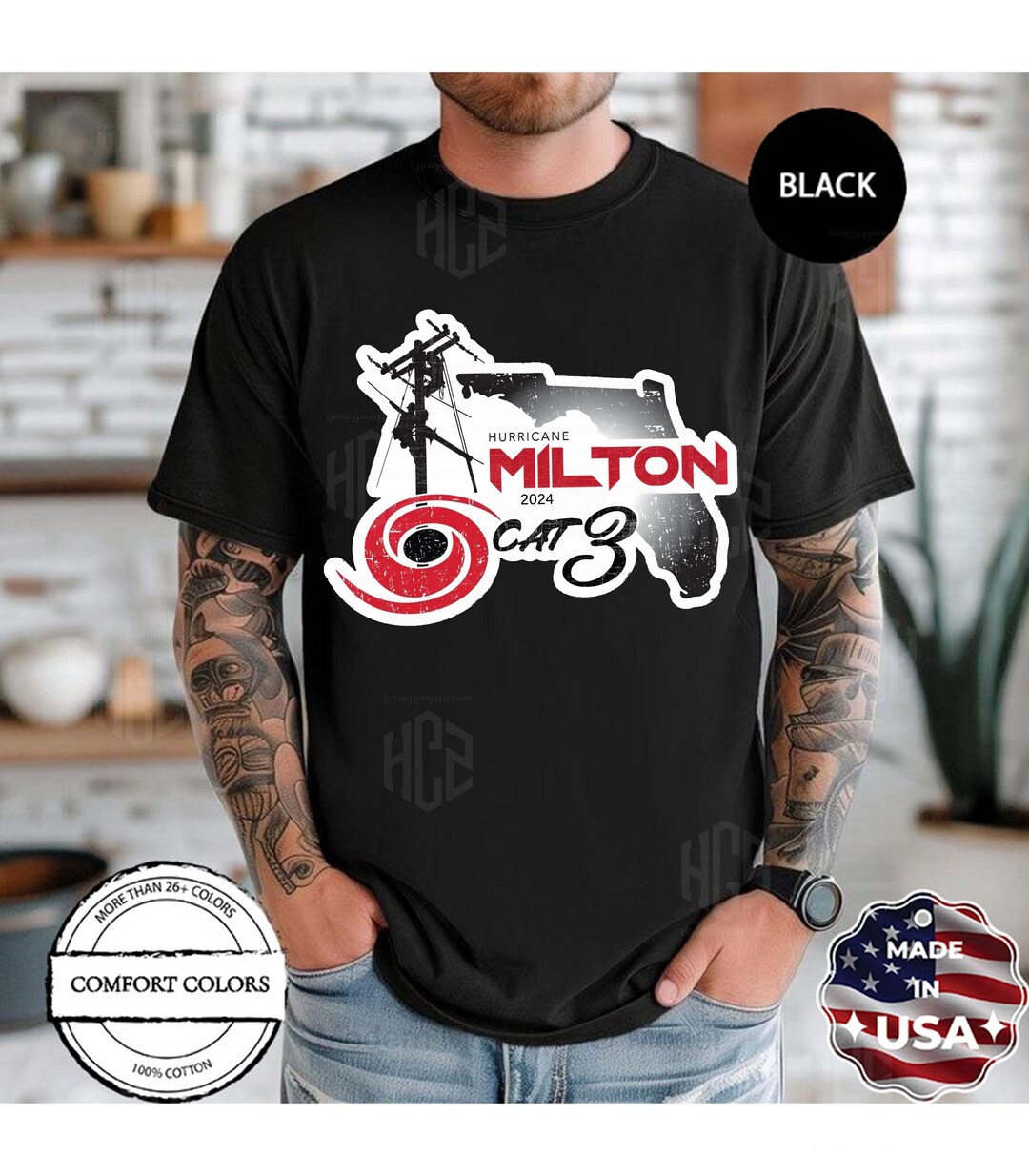 Comfort Colors I Survived Hurricane Milton 9 October 2024 Category 3 ...