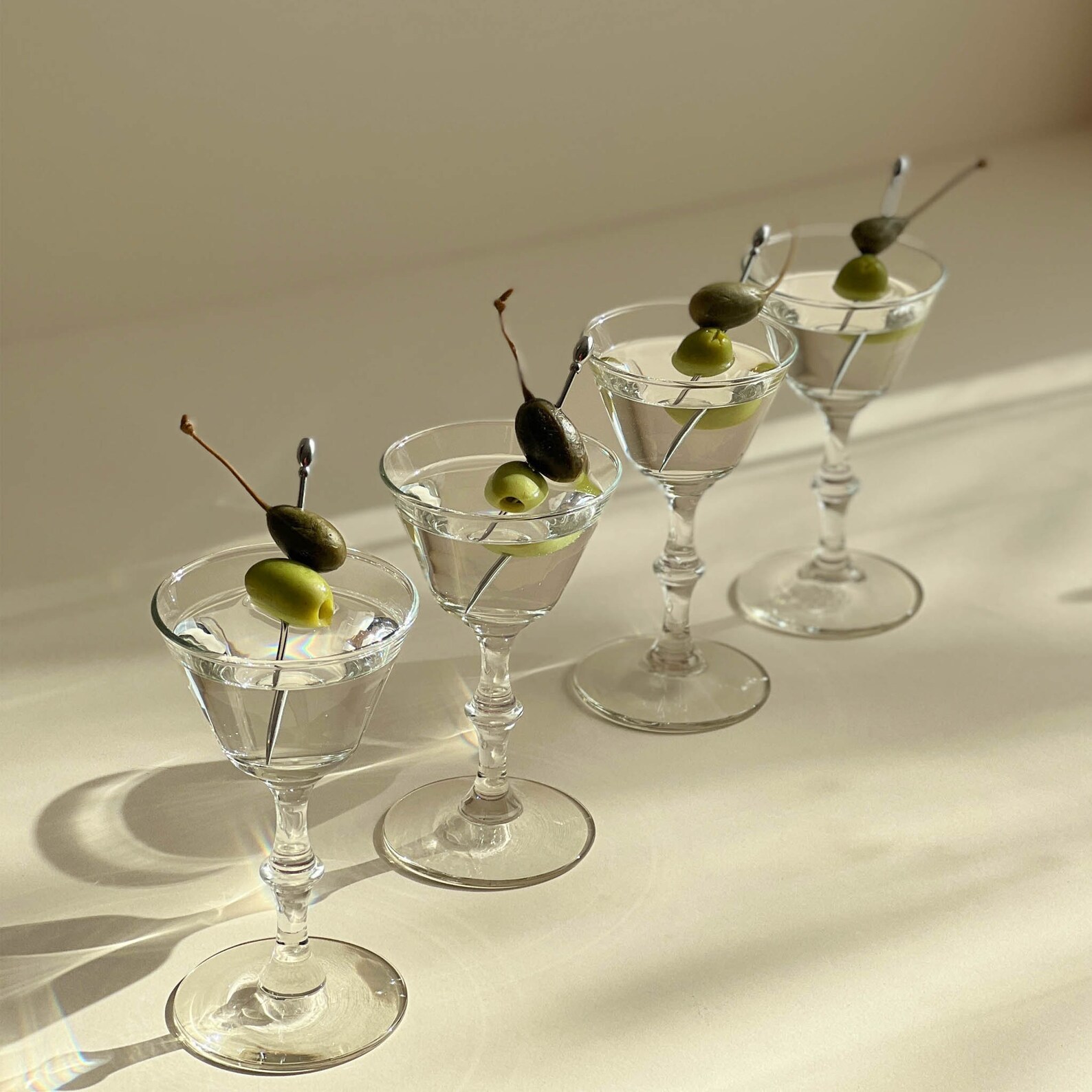 1930s Retro Martini Glass Set - Etsy