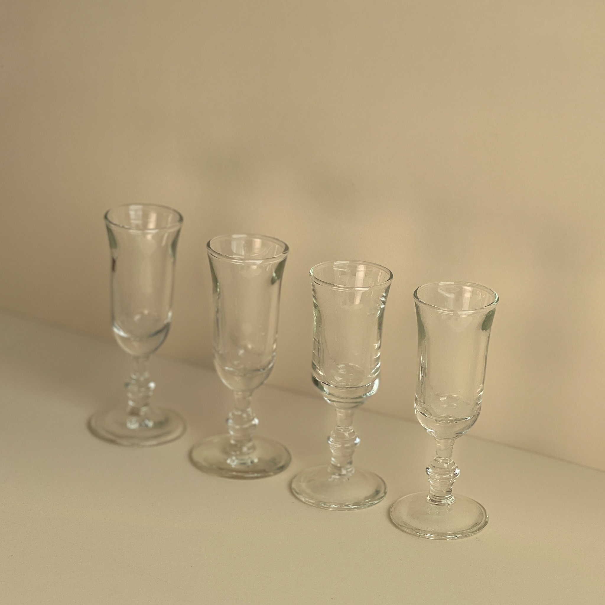 Stemmed Shot Glass Set - Etsy
