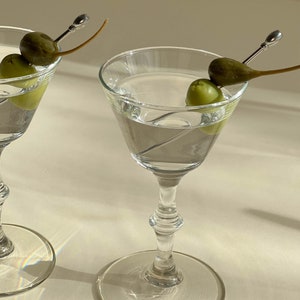 1930s Retro Martini Glass Set - Etsy