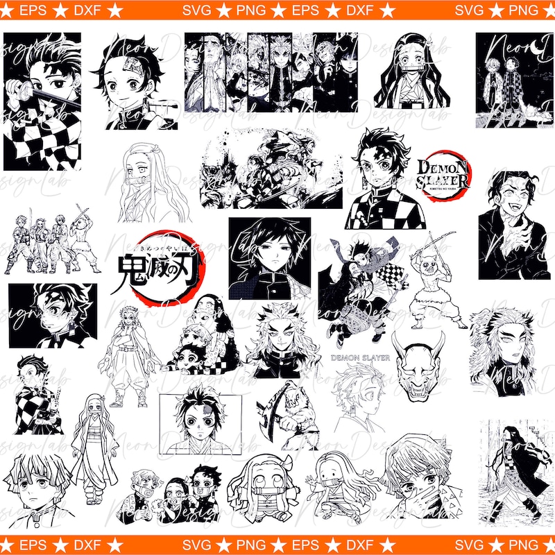 Demon Slayer Sticker - Etsy