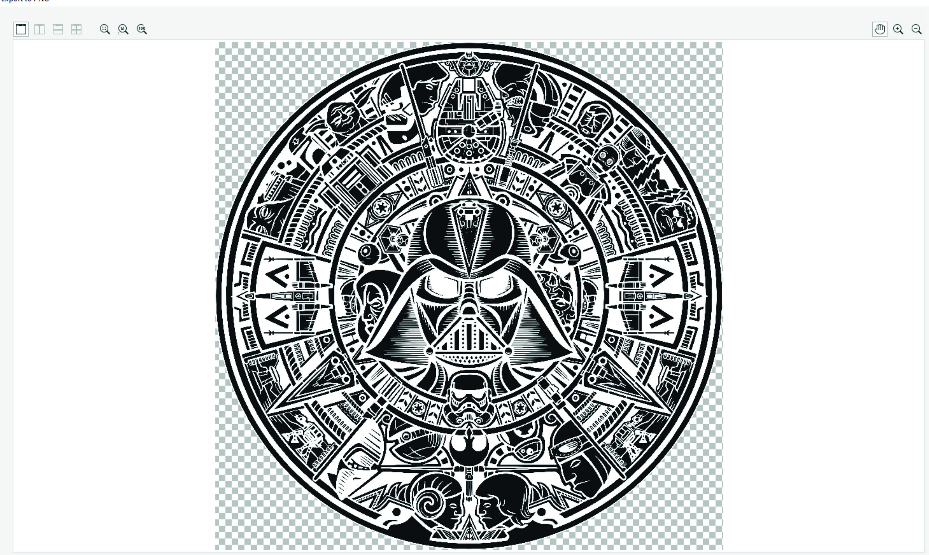 Instant Download... Aztec Calender - Vector - Darth Vader - Star Wars ...