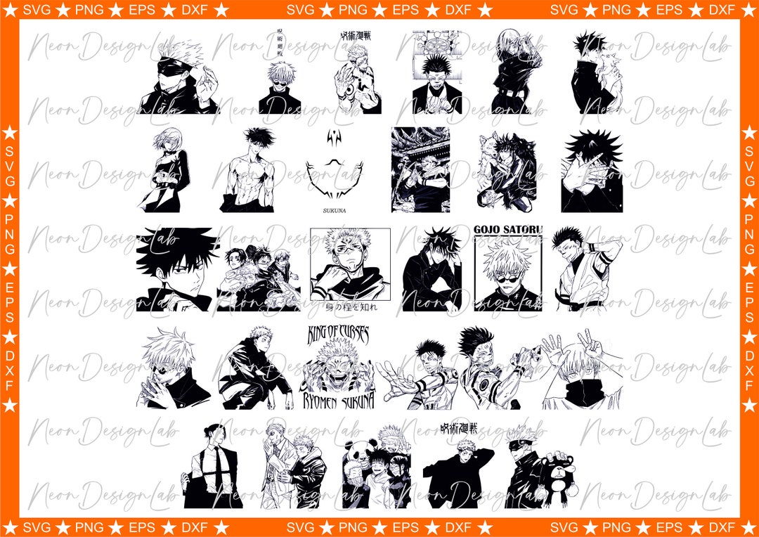 Instant Download... Jujutsu Kaisen Svg - Juju Png - Anime Svg Vector ...