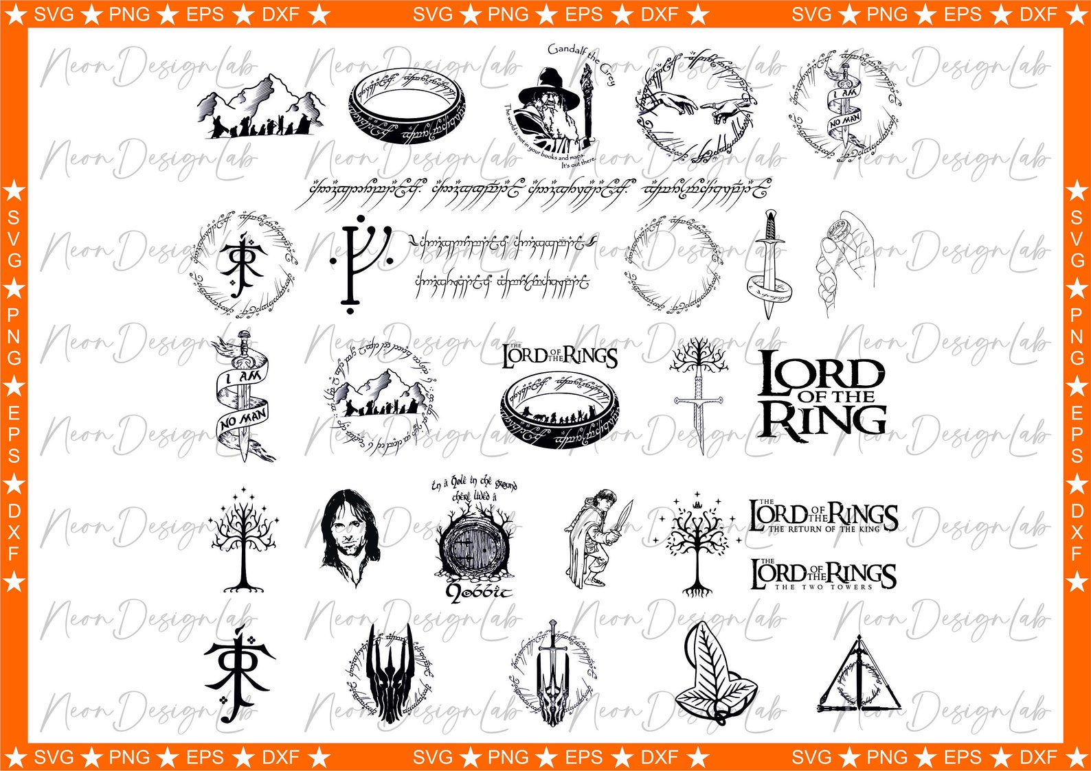 Instant Download... the Lord of the Rings Clipart Digital Downloads ...
