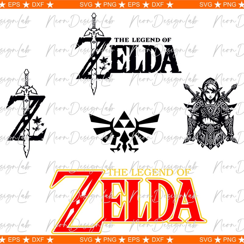Black and White Zelda Svg - Etsy
