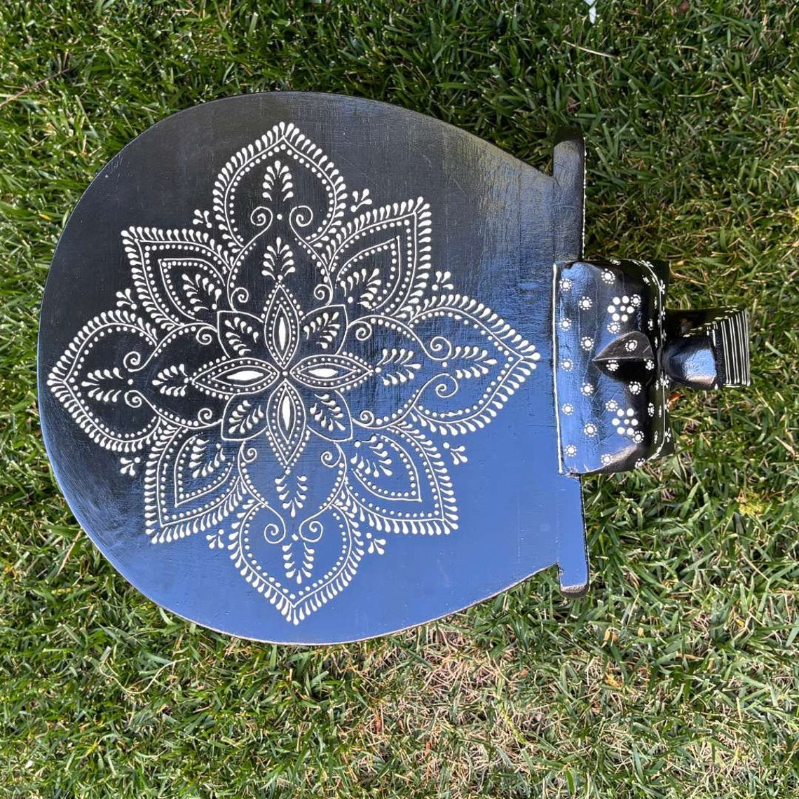 Elephant Stool/side Table Black - Etsy