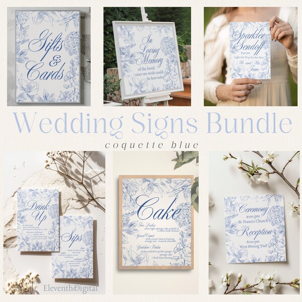Wedding Sign Bundle - Etsy
