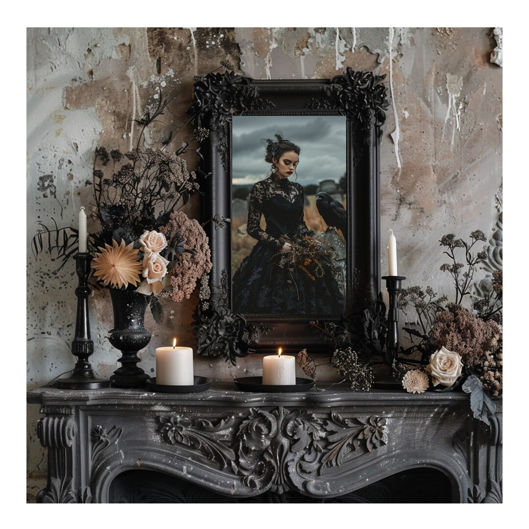 Tragic Gothic Bride - Digital Print Vintage Dark Art - Etsy