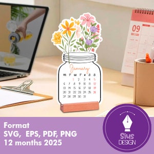 Flowers Calendar 2025 - Etsy