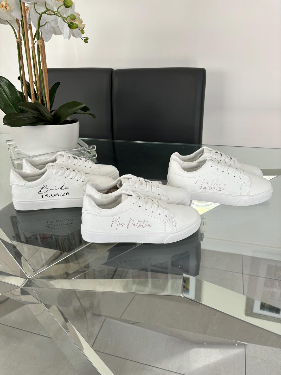 Personalised Bride Trainers, Bride Wedding Trainers, Bride Shoes ...