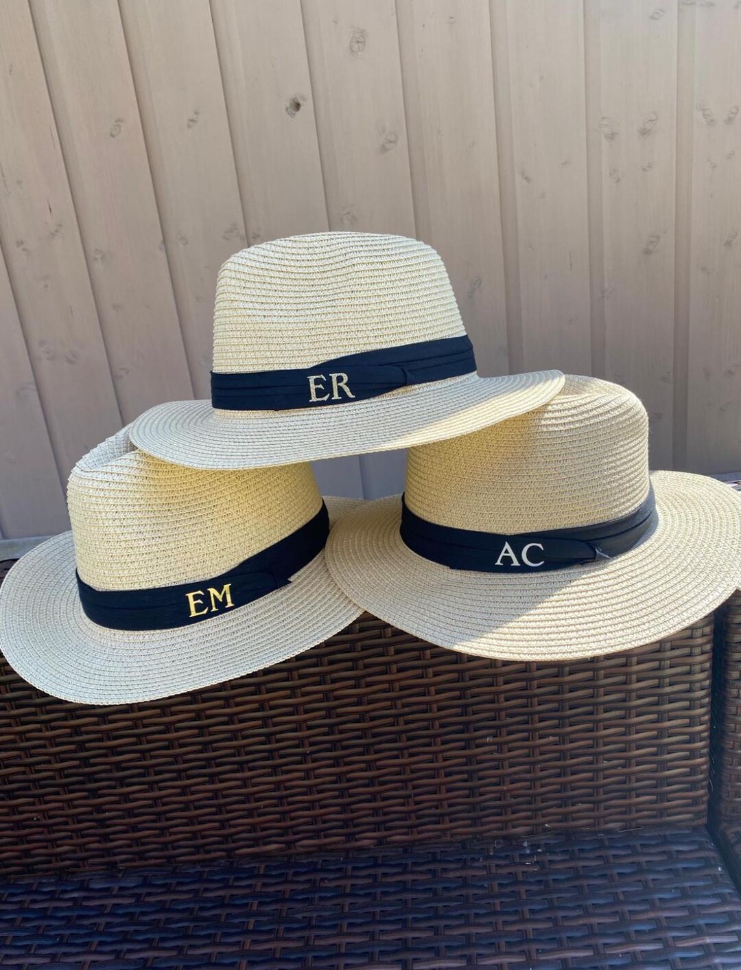 Personalised Straw Hat, Custom Beach Hat, Personalised Straw Hat, Gift ...