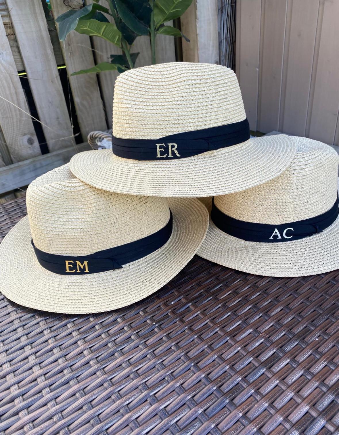 Personalised Straw Hat, Custom Beach Hat, Personalised Straw Hat, Gift ...