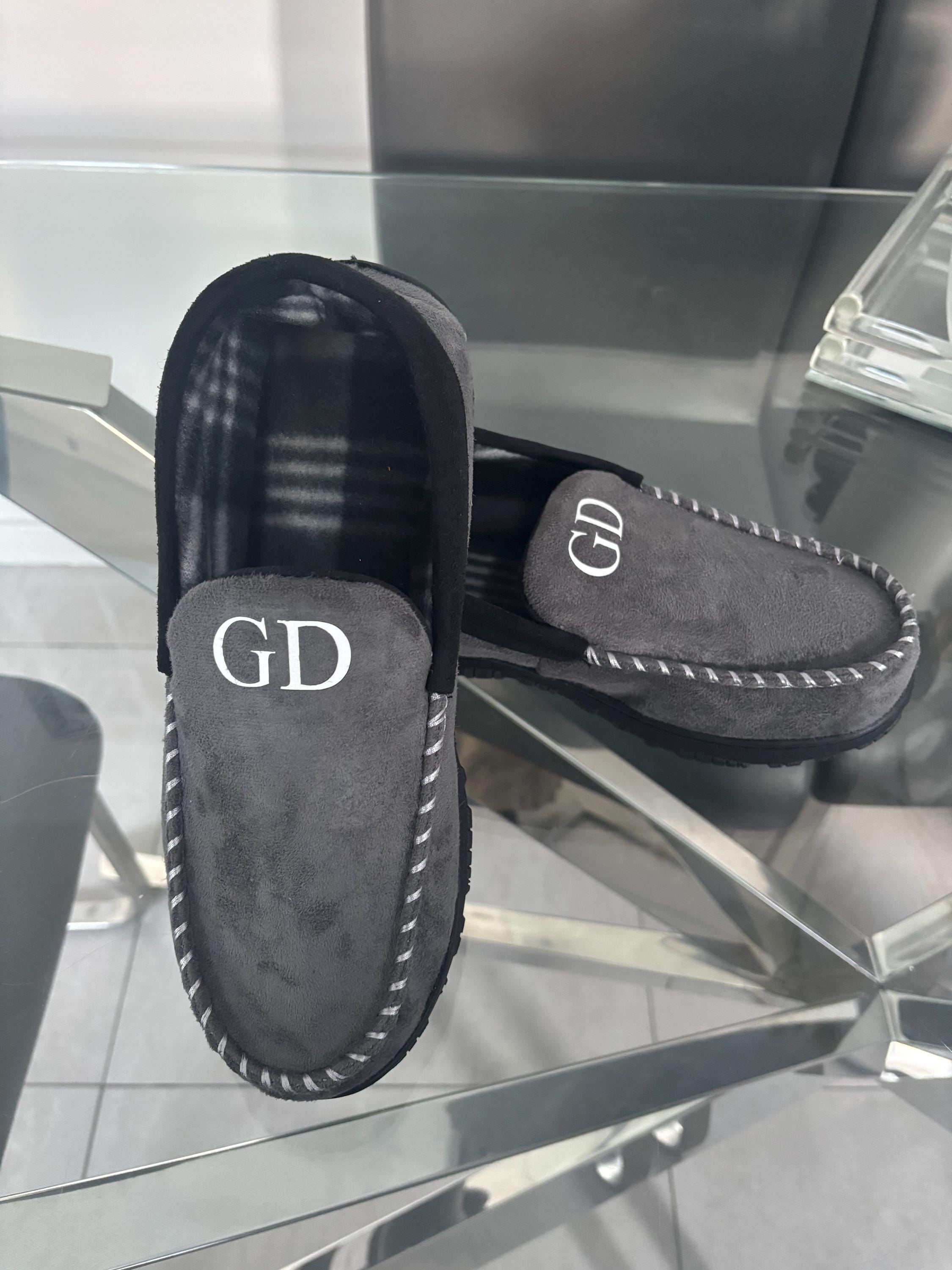 Personalised Men’s Slippers, Custom Slippers, Gift for Him, Dad ...