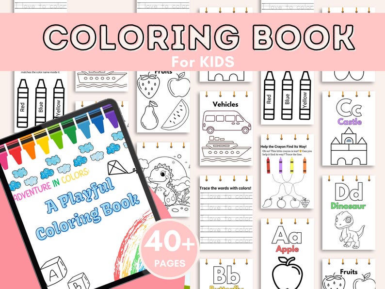 Printable Coloring Book for Kids | Adventures in Color: A Playful ...