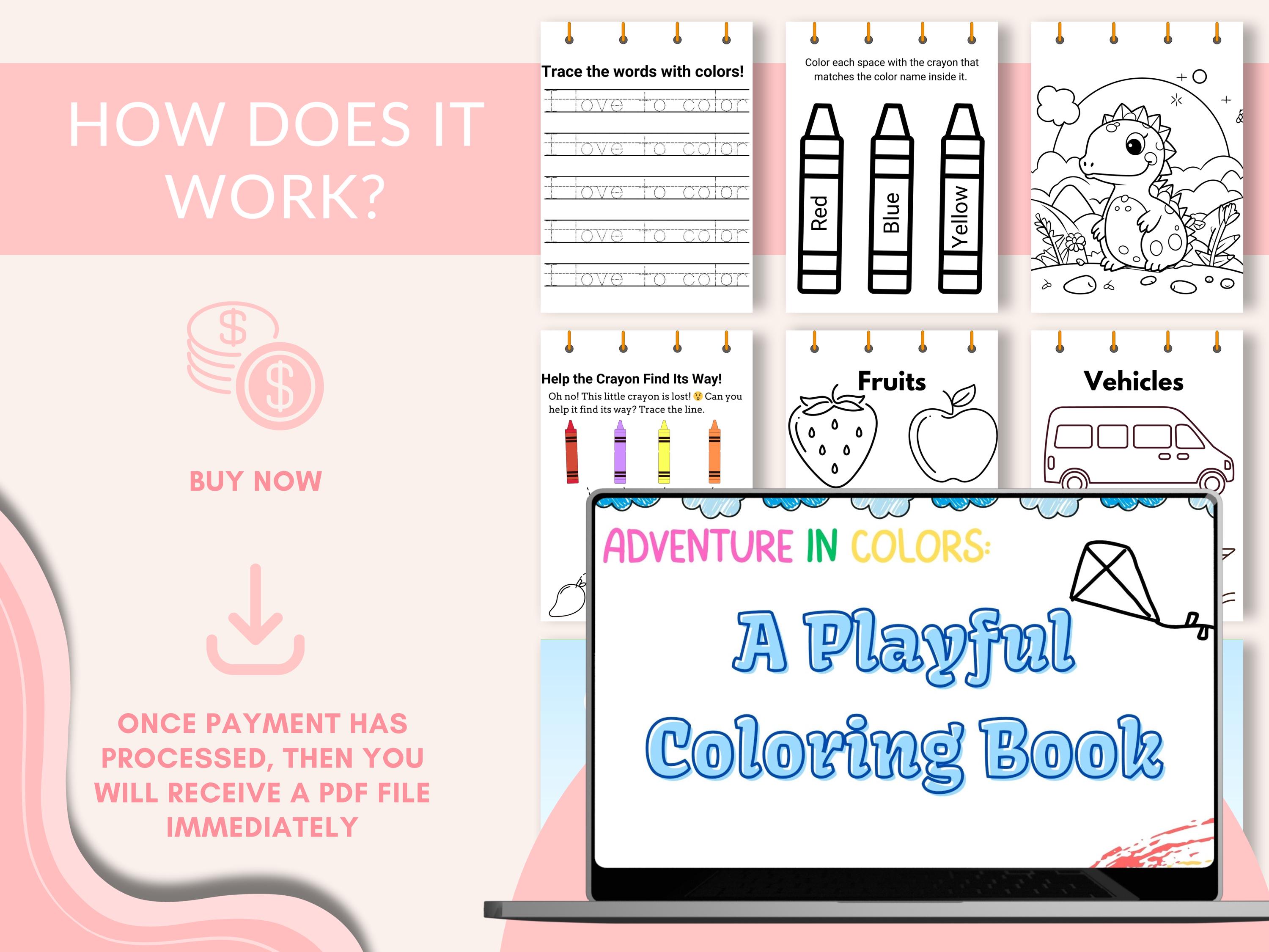 Printable Coloring Book for Kids | Adventures in Color: A Playful ...