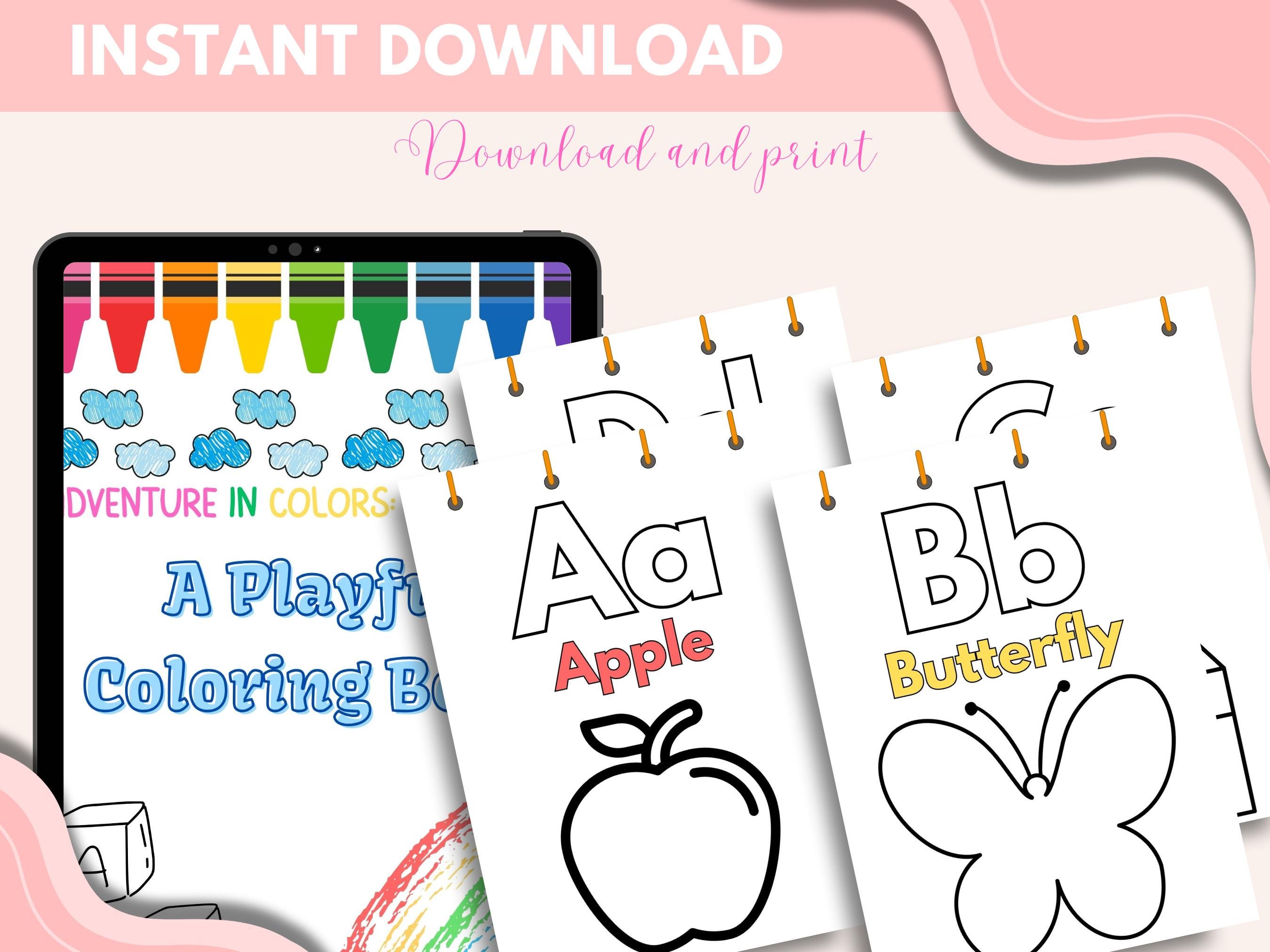 Printable Coloring Book for Kids | Adventures in Color: A Playful ...