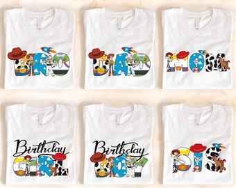 Toy Story Birthday Boy Shirt, Toy Story Family Shirts, Toy Story Dad ...