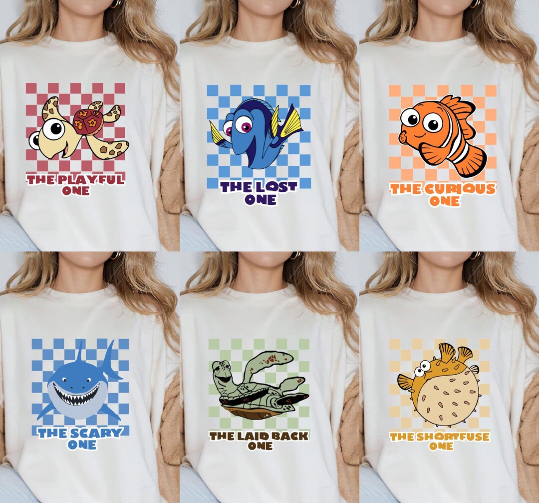 Finding Nemo Shirt, Disney Pixar Fish Tee, Sea Animals Sweatshirt ...