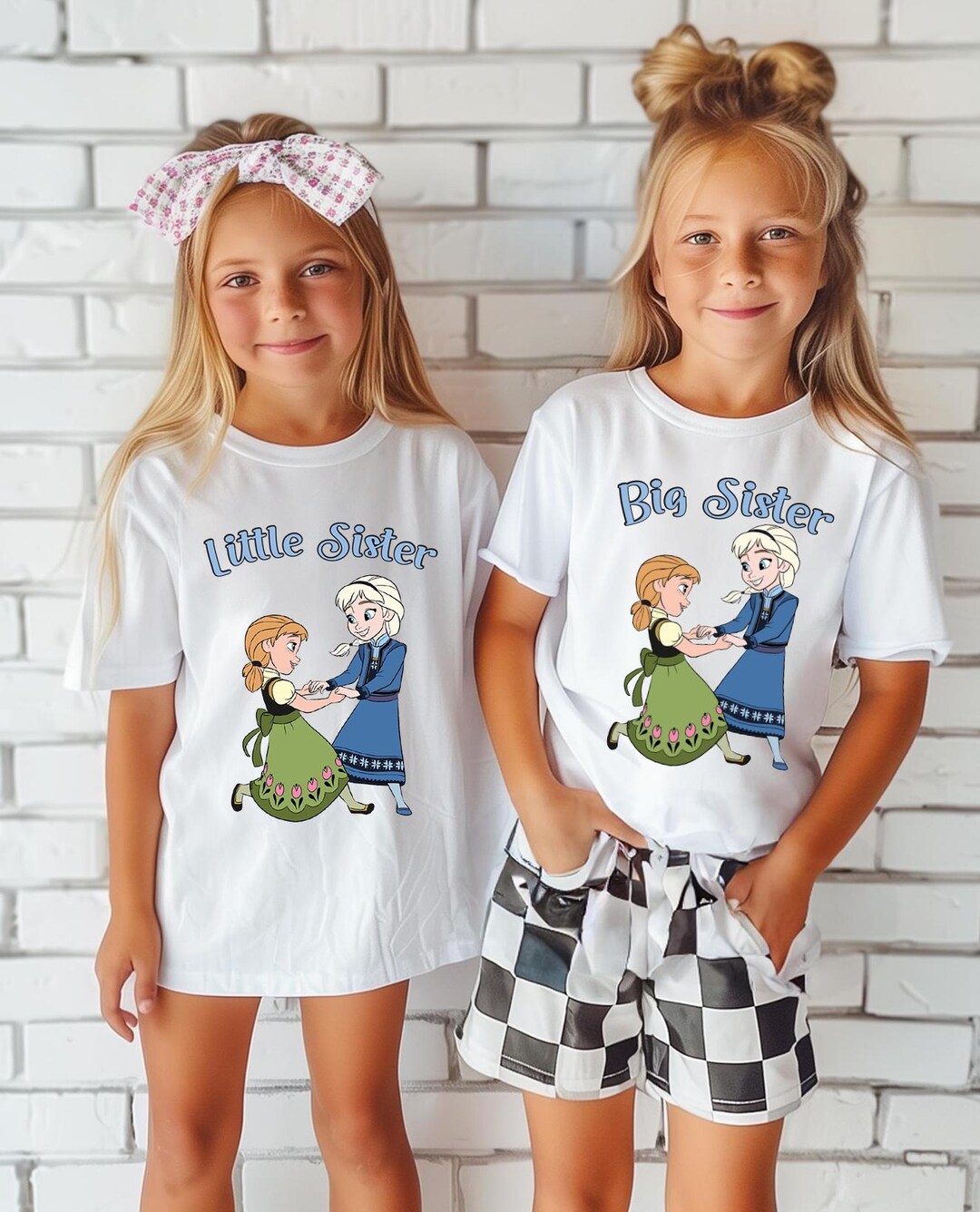 Elsa Anna Sister Shirt, Disney Princess Sisters Matching T-shirt ...
