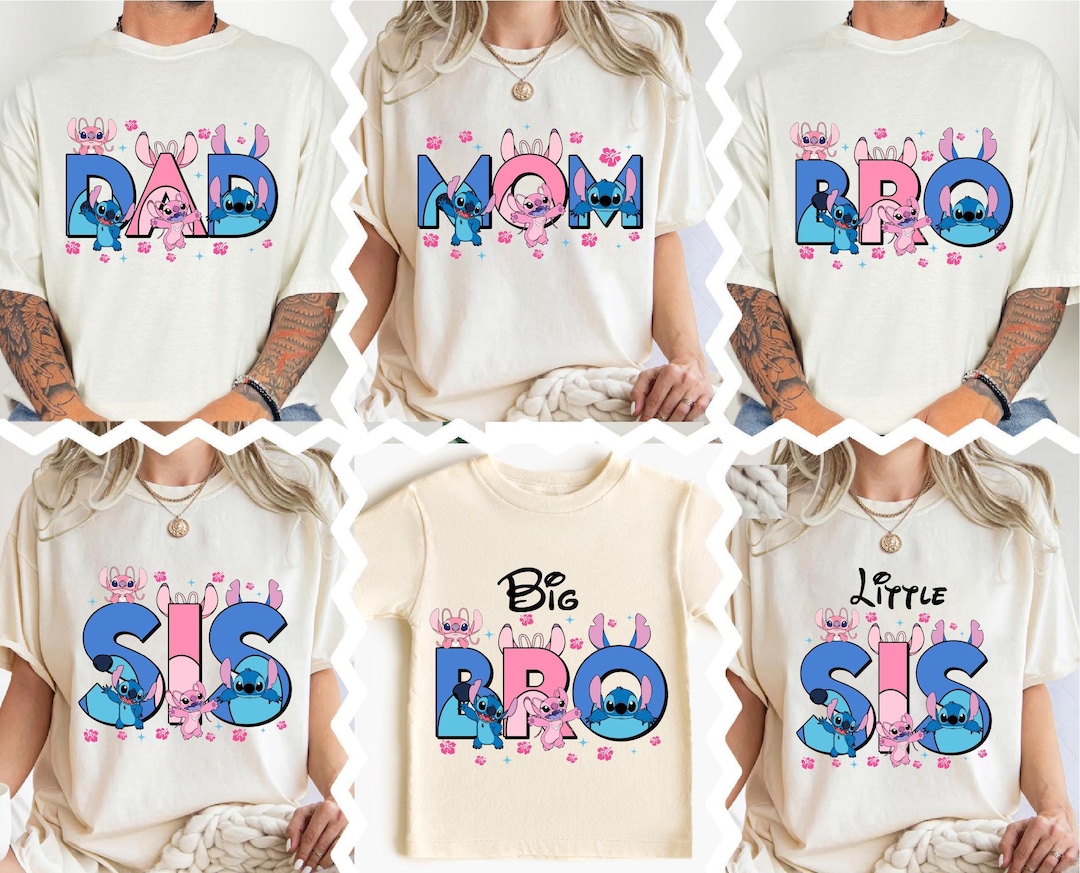 Stitch Family Shirt, Stitch Birthday T-shirt, Lilo and Stitch Matching ...