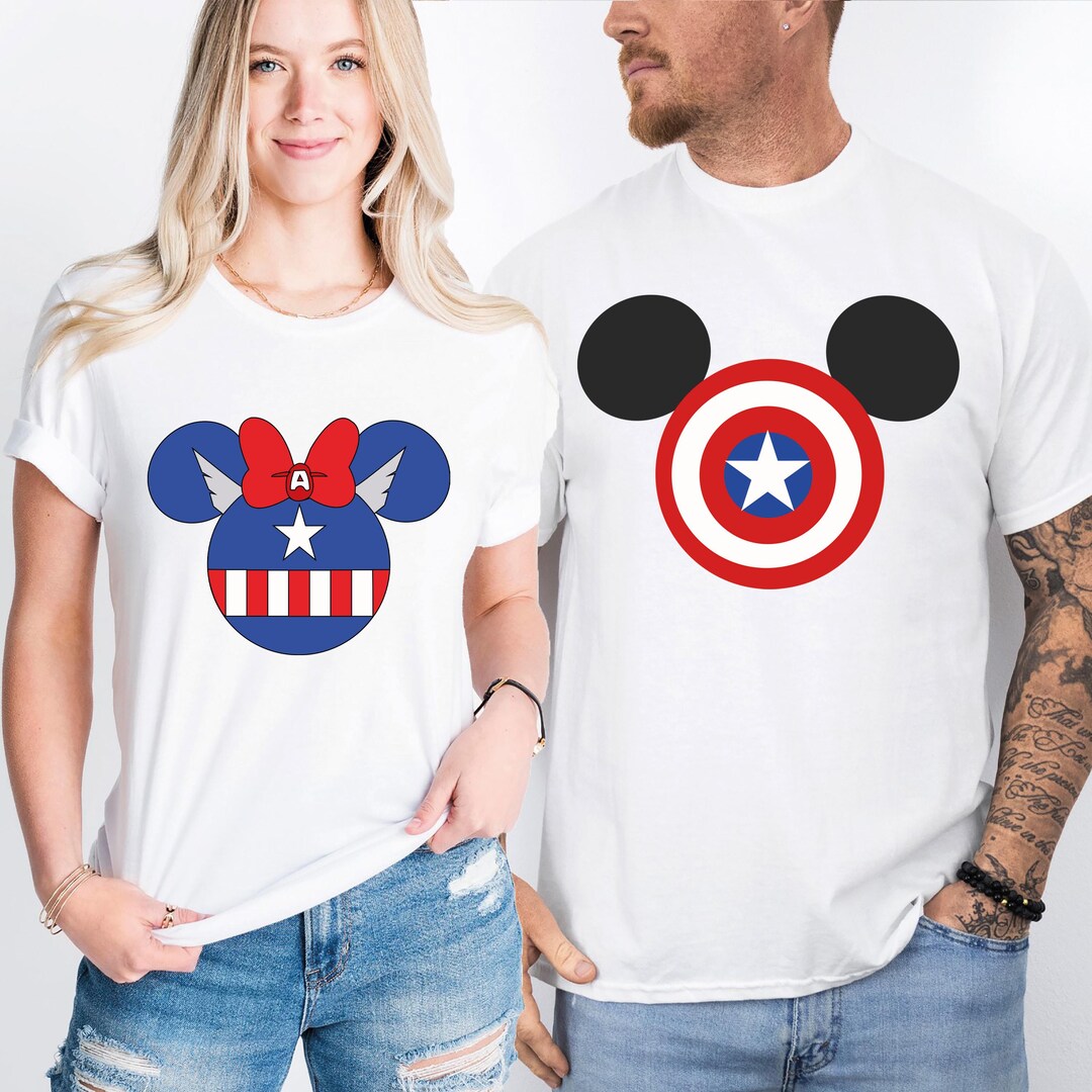 Mickey and Minnie Marvel Couple Shirt, Marvel Couples Matching Shirt ...
