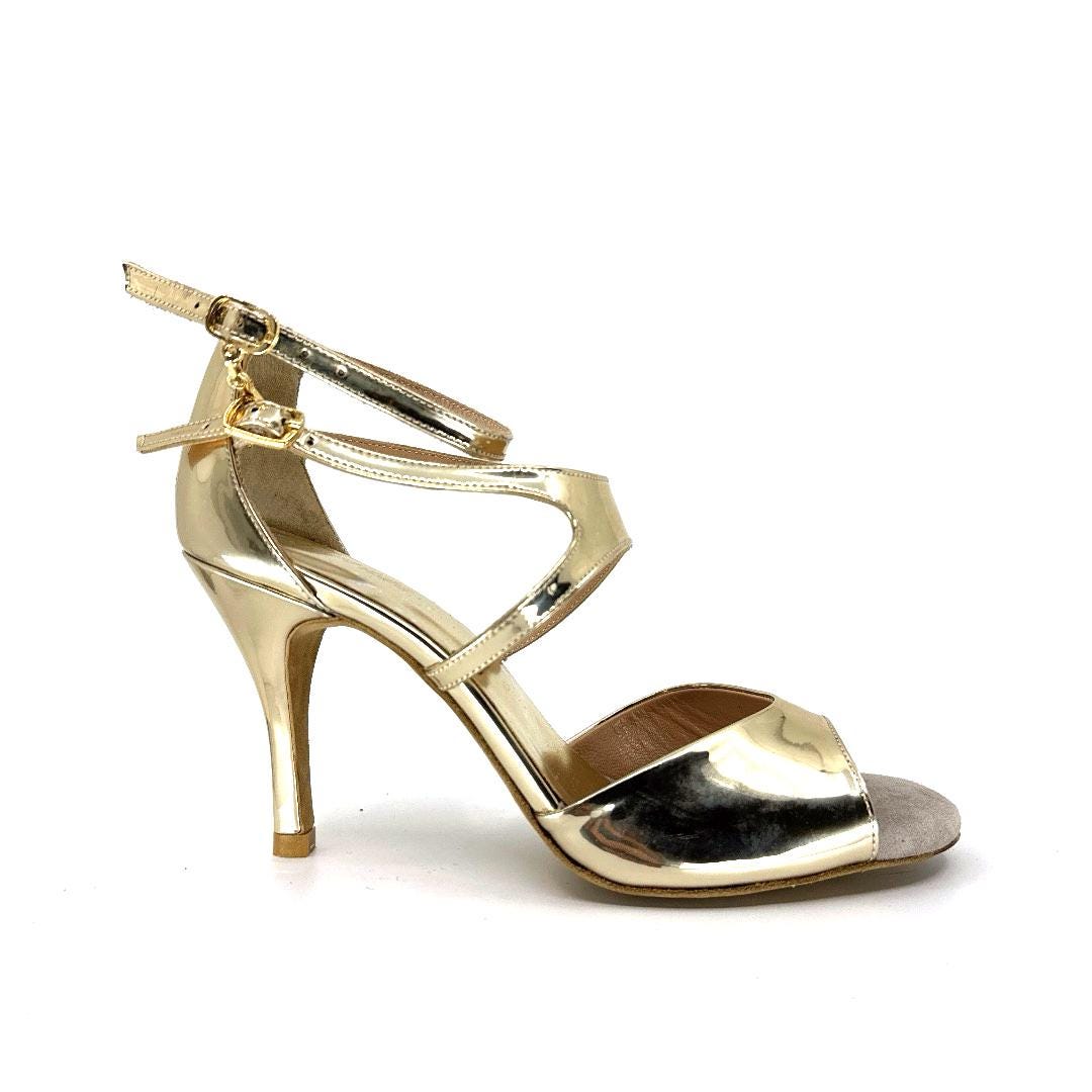 Pure Gold Pandora Adornos Tango Shoes Genuine Leather Handmade Women's ...