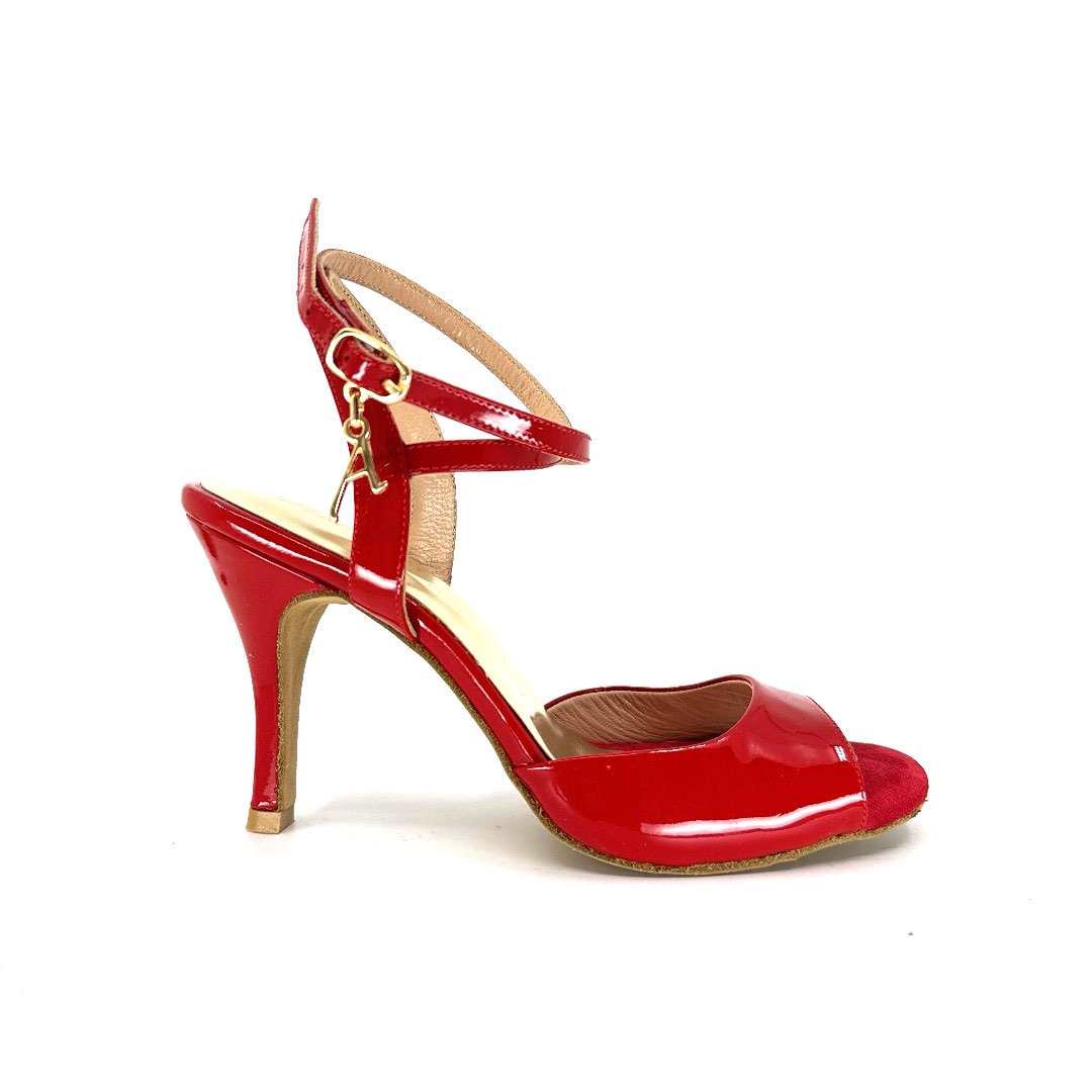 Red Grace OB Adornos Tango Shoes Genuine Leather Handmade Women's Shoes ...