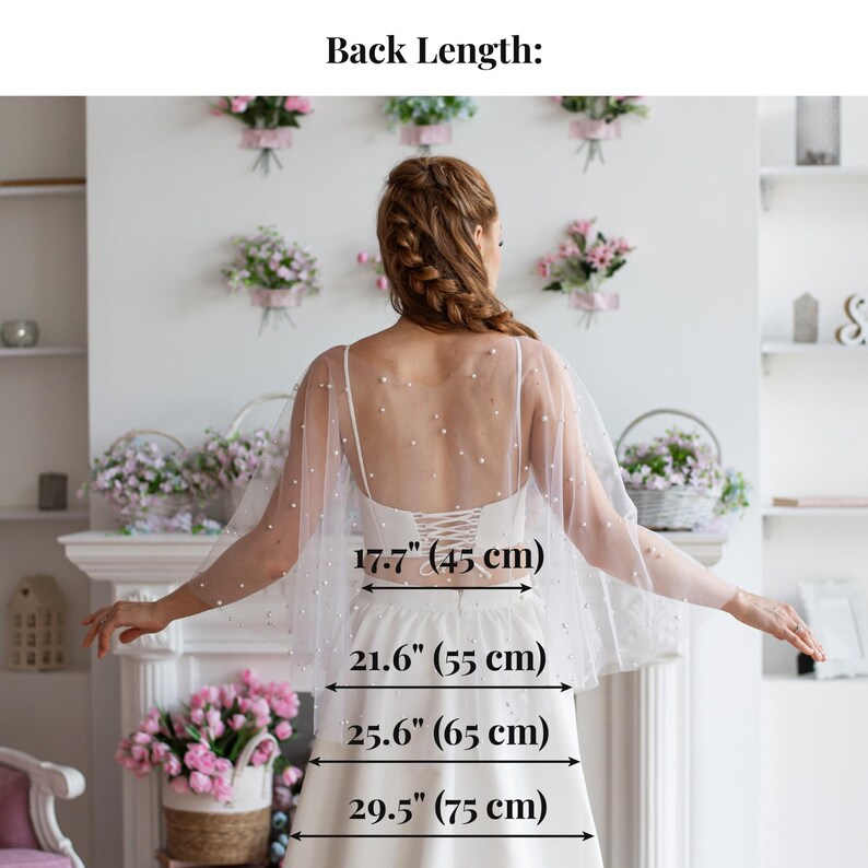 Wedding Dress Cape Tulle, Short Wedding Cape, Wedding Dress Topper ...