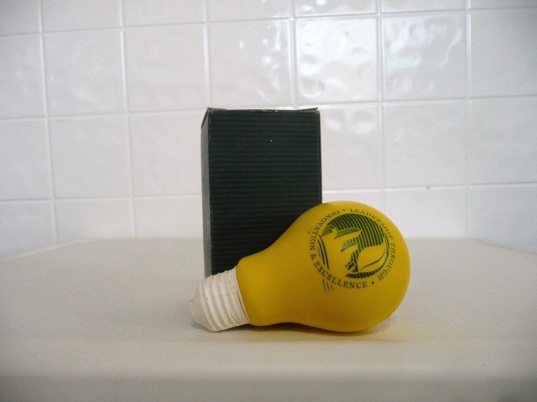 Yellow Light Bulb Squishy Rubber Hand Exerciser Stress Ball - Etsy