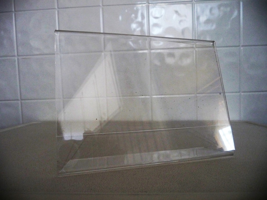 Clear Acrylic Standing Sign Holder 5 X 7 Landscape USED - Etsy
