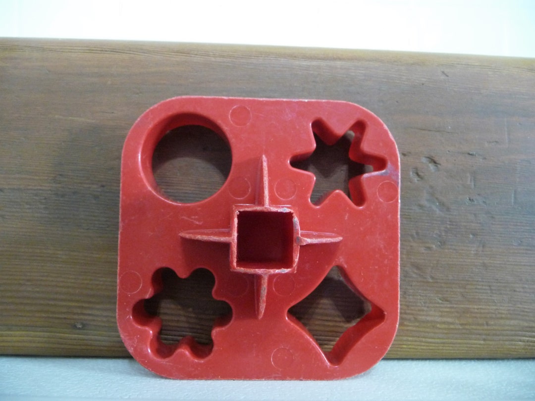 Tupperware 730-11 Plastic Square Red Canape/rose/dough Cutter/maker ...