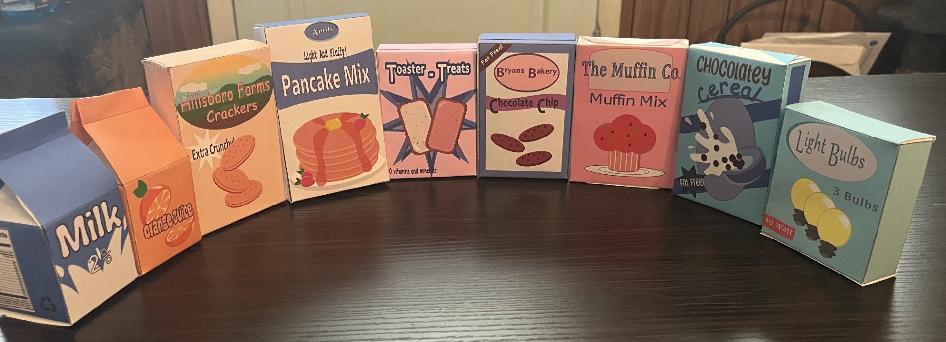 Pretend Play Food Packaging Templates - Etsy