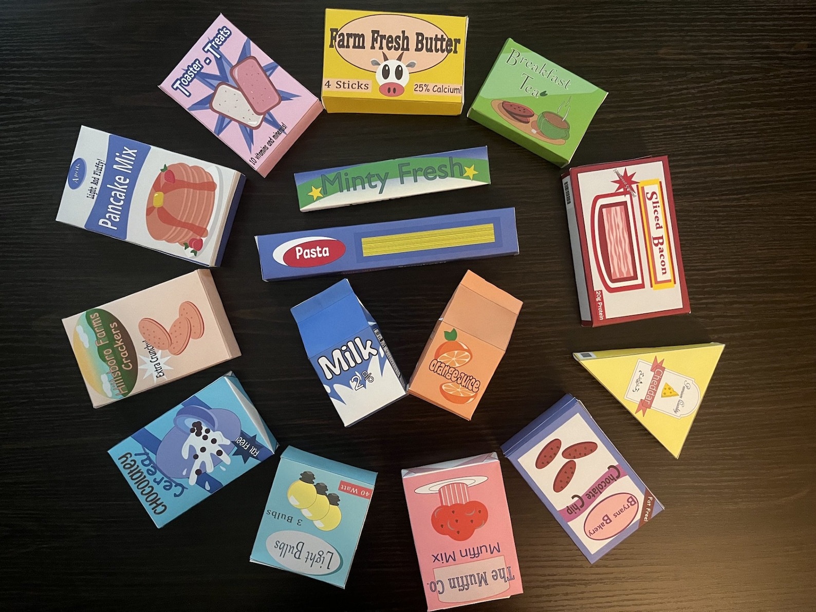 Pretend Play Food Packaging Templates - Etsy