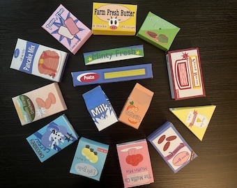 FOOD Packaging Printable, for Children's Pretend Play. Printable ...