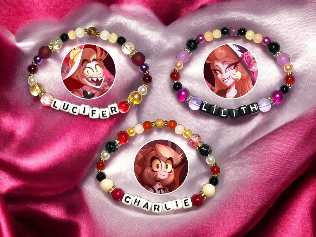 Hazbin Hotel Bracelet Set | Themorningstarfamily - Etsy