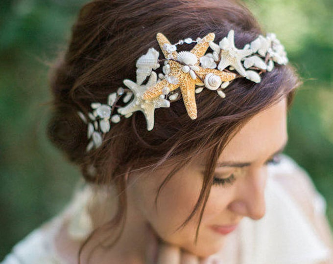 Seashell Headpiece, Seashell Headband, Seashell Hair Accessories ...