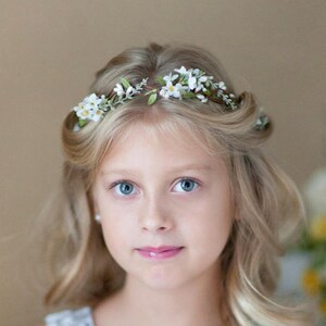 First Communion Flower Crown First Communion Headpiece White - Etsy