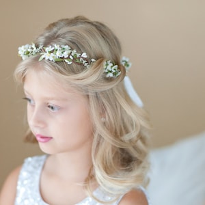 First Communion Flower Crown First Communion Headpiece White - Etsy