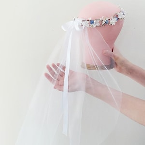 24 First Communion Veil, Custom Lengths, First Communion Veil, Simple ...