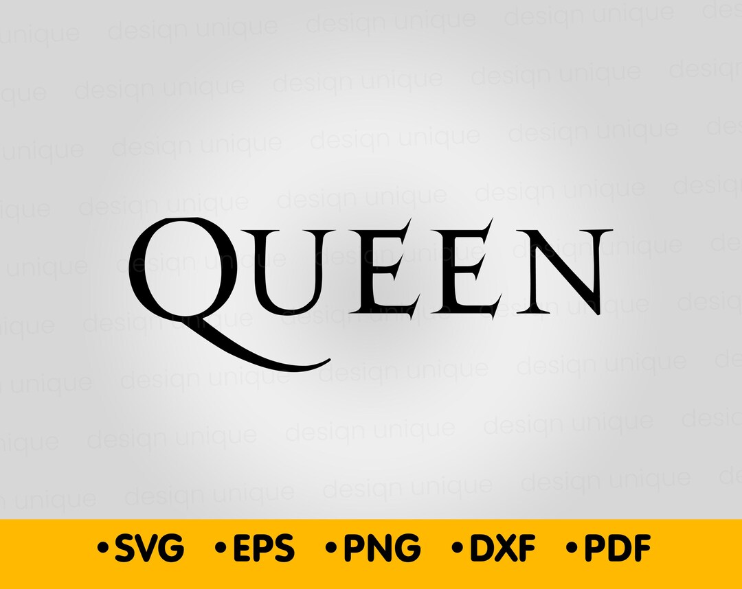 Queen SVG, Queen Logo, Queen Cut File, Queen Cricut, Queen Print File ...