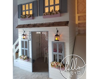 Loft bed playhouse store