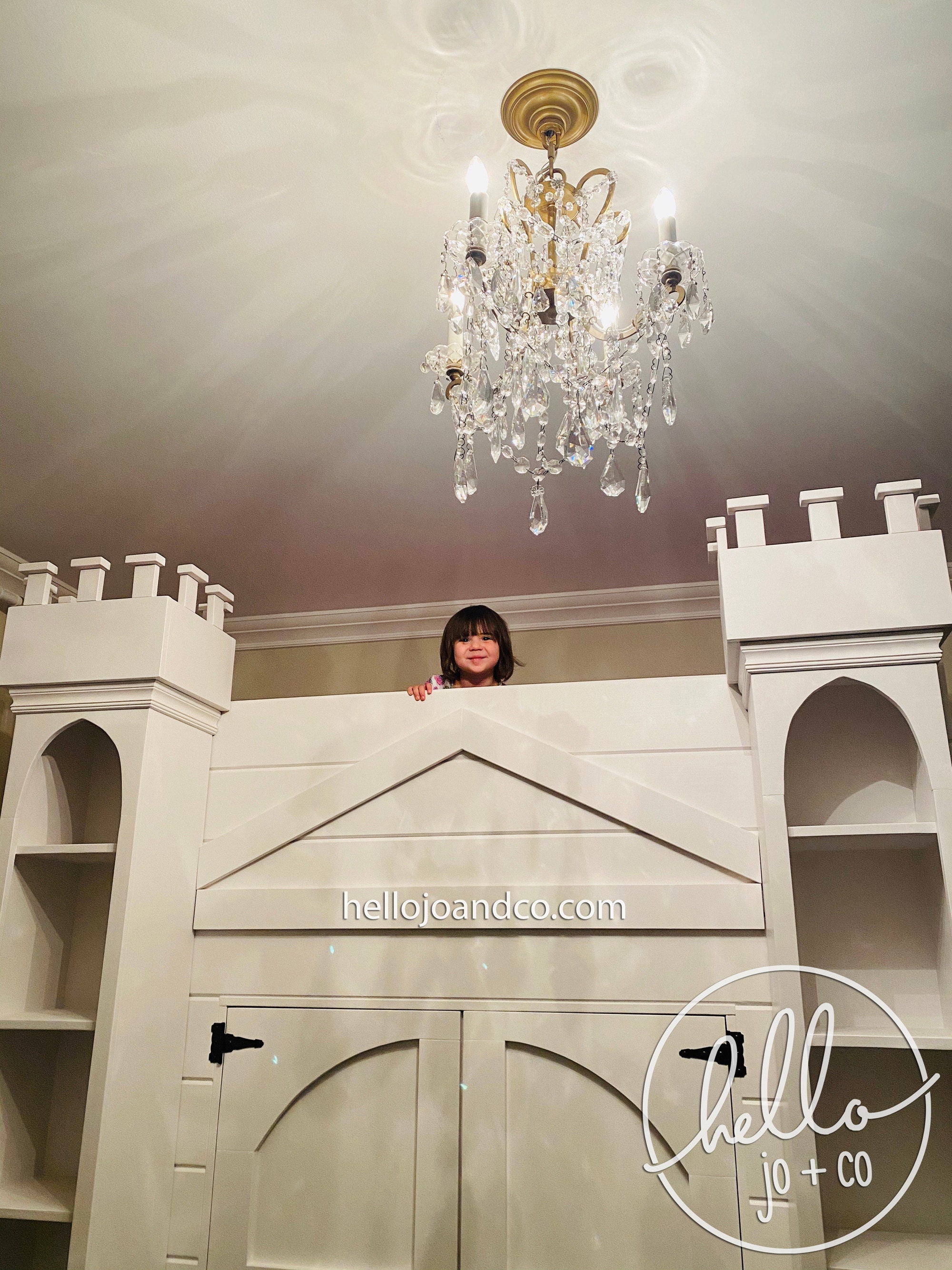 Castle Loft Bed With Storage Stair Storage Custom FULL Playhouse Loft