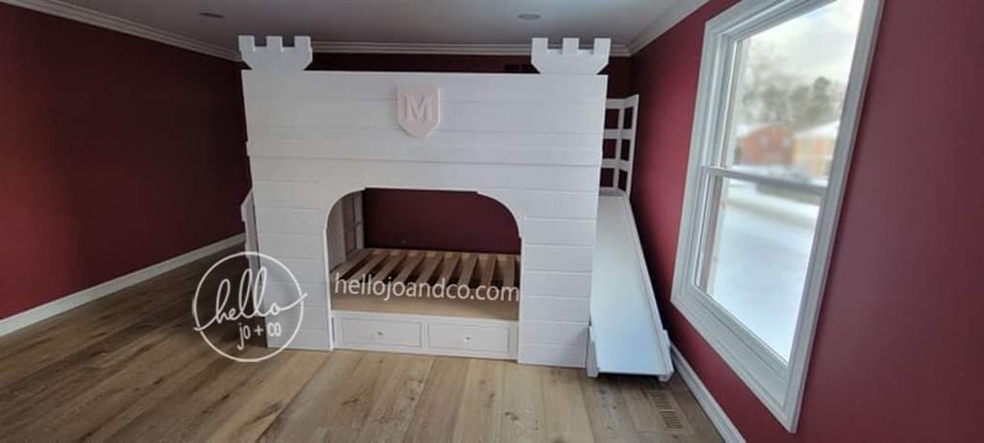 Solid Wood Space Saving Castle Loft Bed Bunk Bed - Etsy