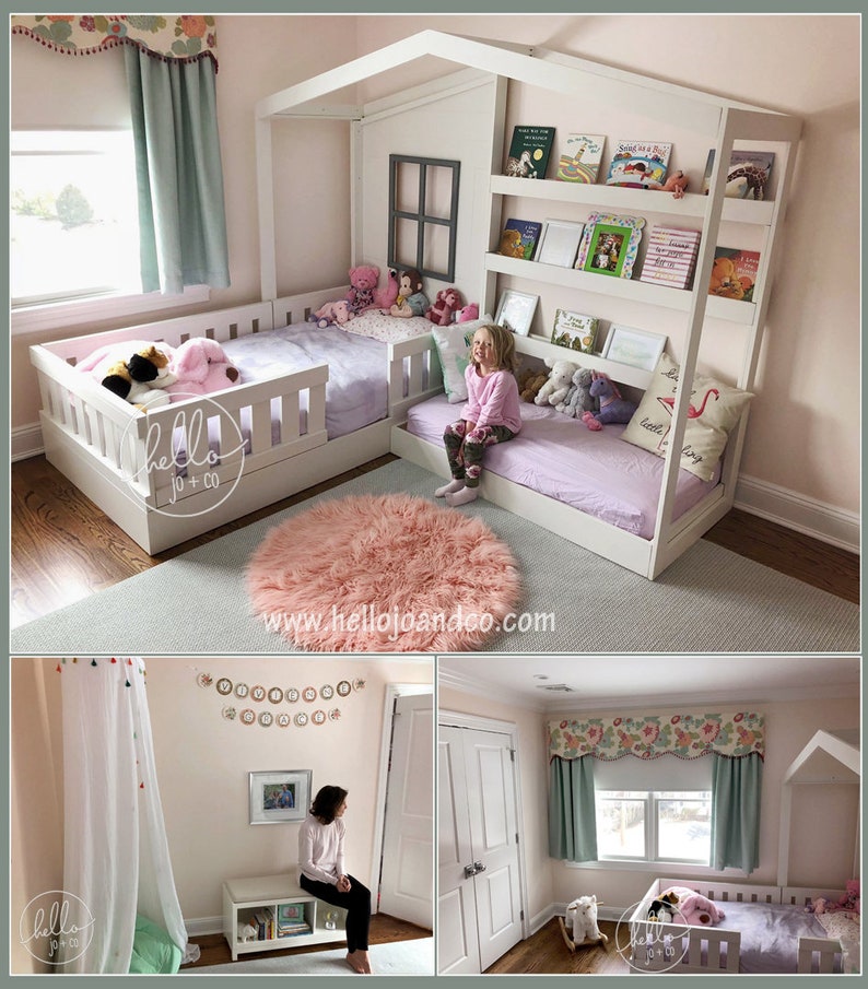 Solid Wood Reading Nook Bed - Etsy