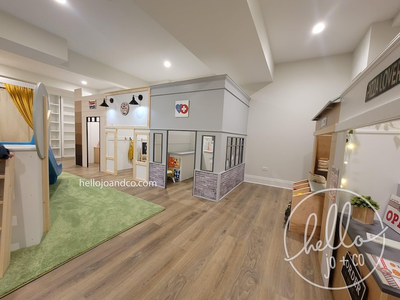 Tiny Town Playroom for Children Thoughtfully Curated Wooden Village ...