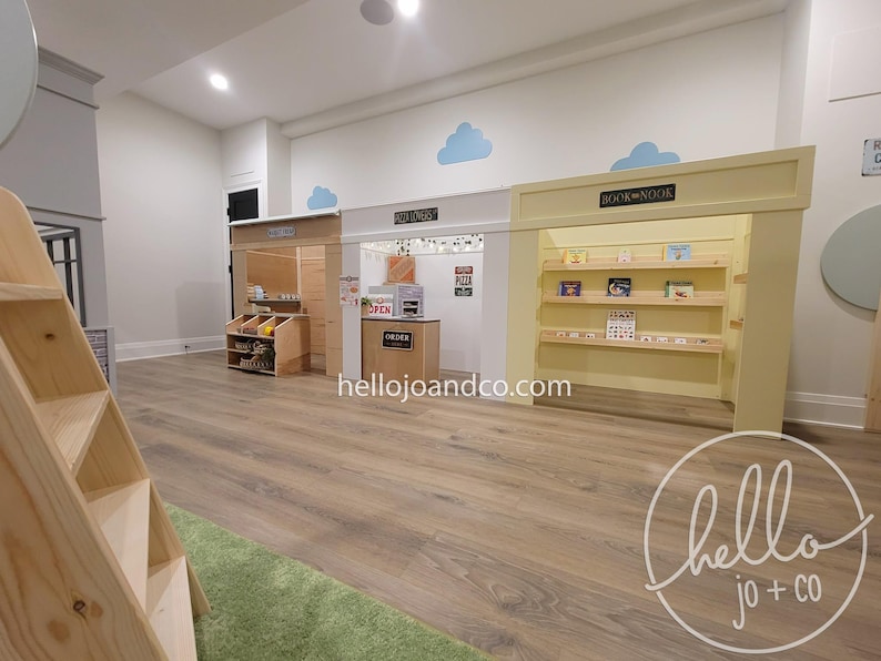 Tiny Town Playroom for Children Thoughtfully Curated Wooden Village ...