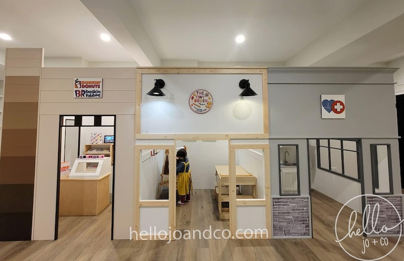 Tiny Town Playroom for Children Thoughtfully Curated Wooden Village ...