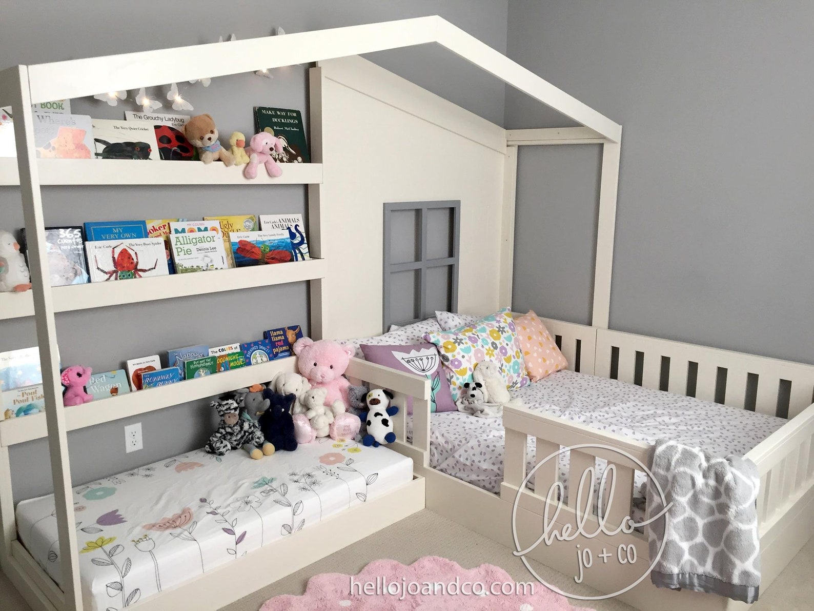 Solid Wood Reading Nook Bed - Etsy